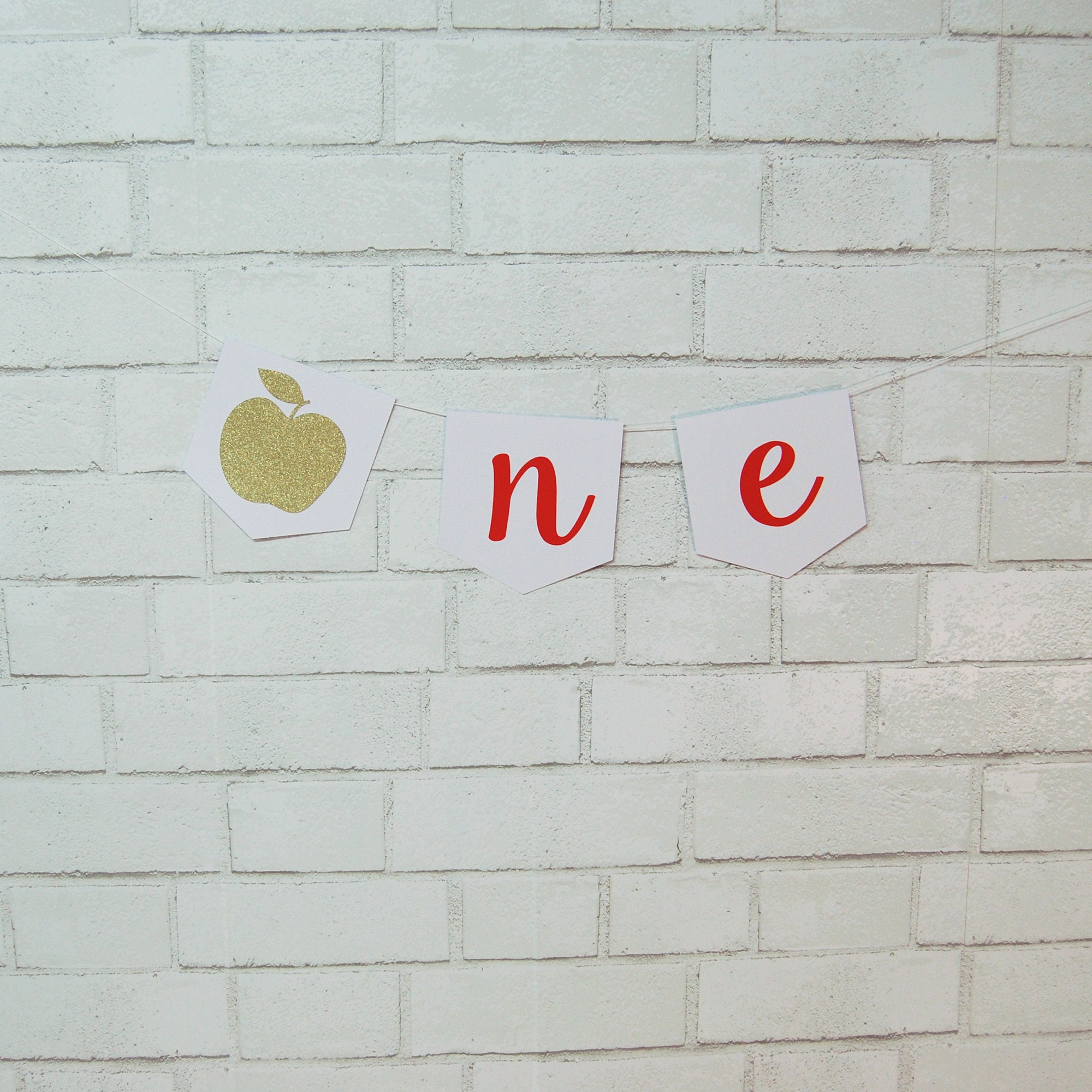 Apple High Chair Banner Apple ONE Banner Apple First | Etsy