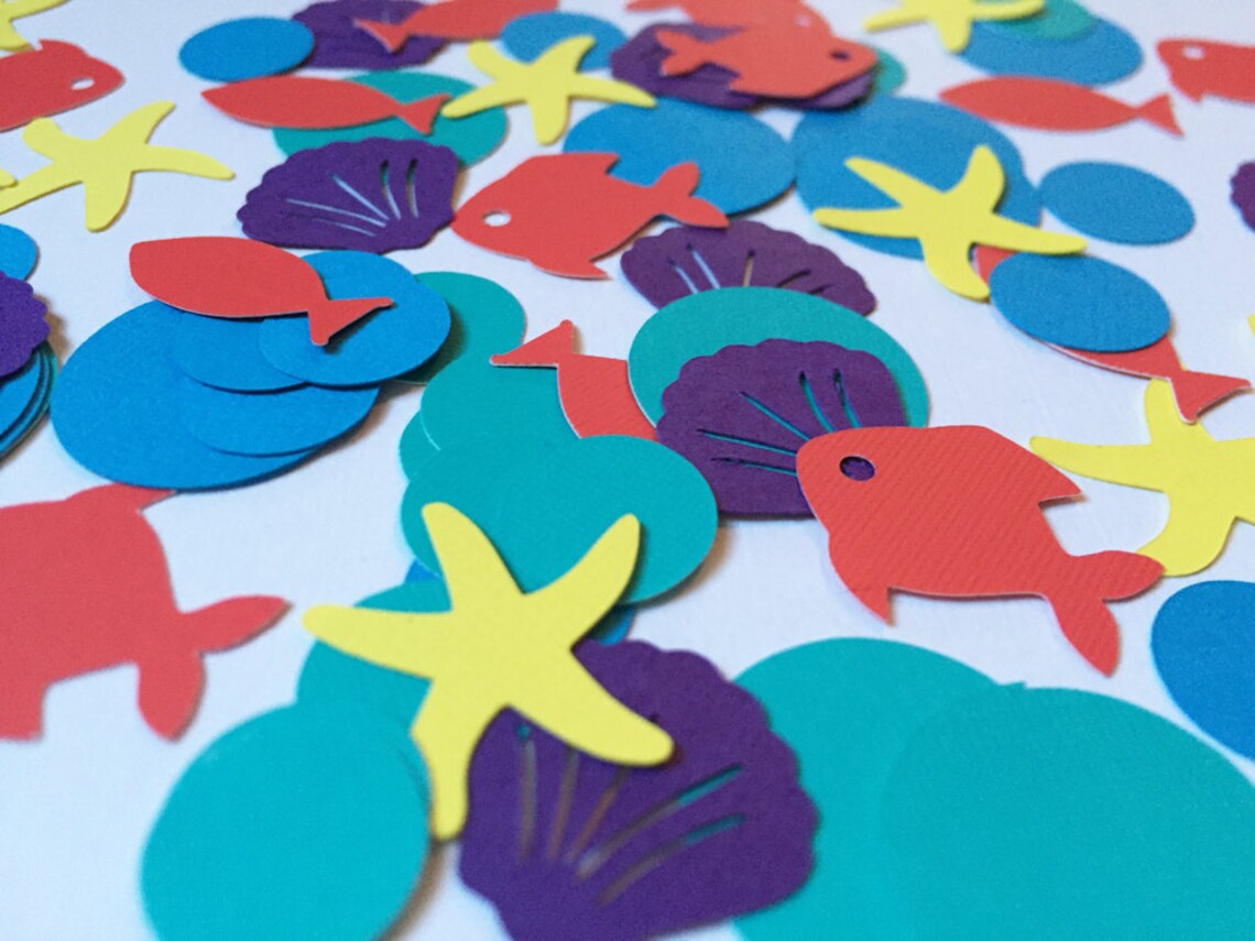Under the Sea Confetti Under the Sea Party Decoration Under | Etsy