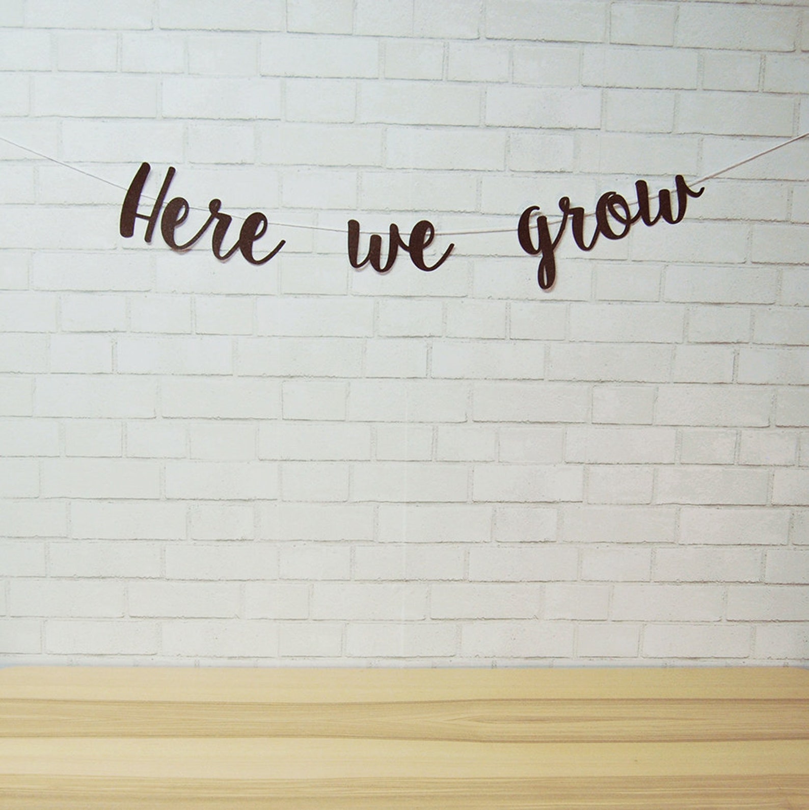 Here We Grow Banner Here We Grow Again Banner Pregnancy - Etsy