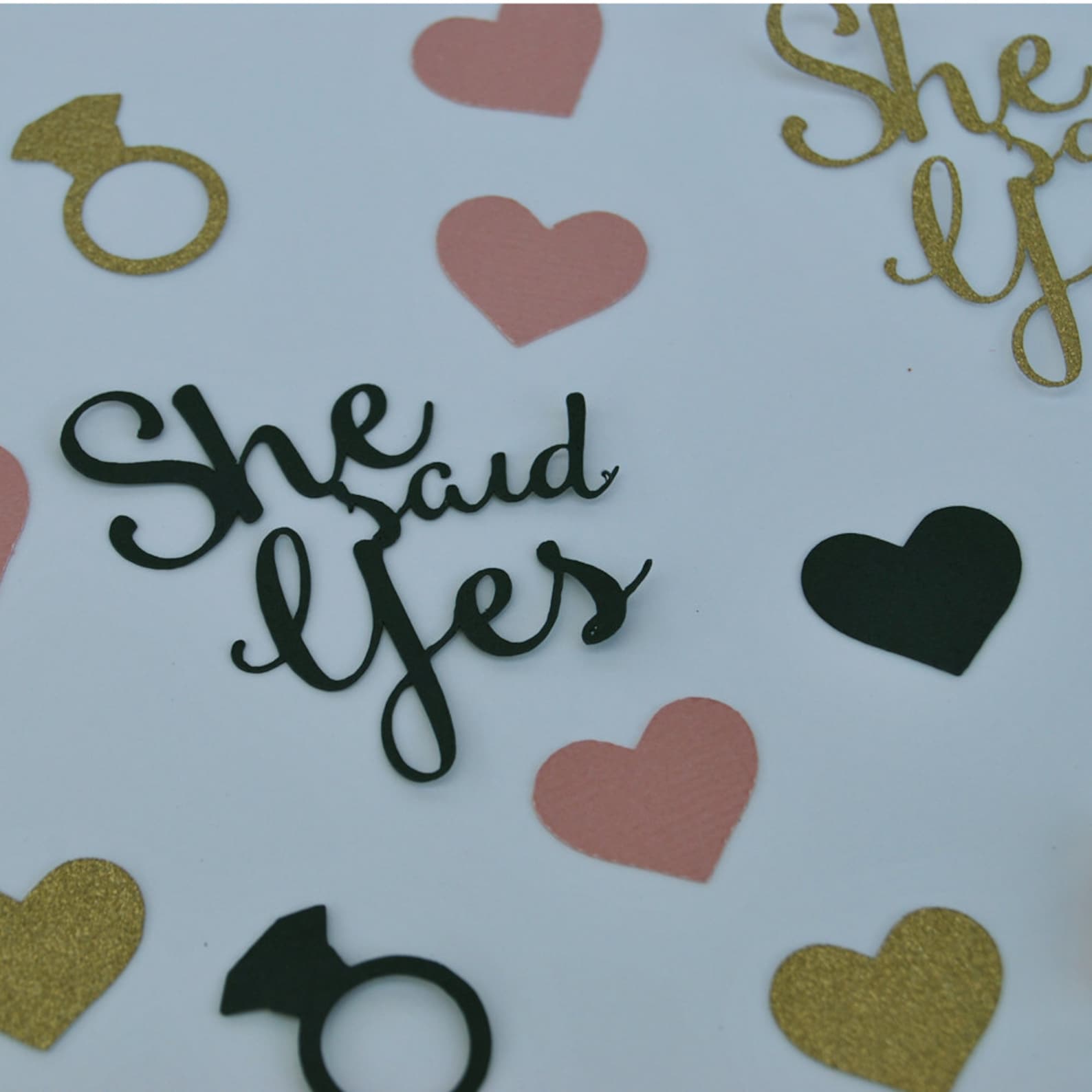 She Said Yes Confetti, Engagement Party Confetti, Bridal Confetti ...
