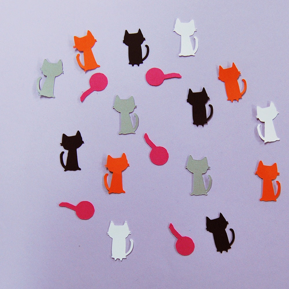 Cat Confetti Cat Party Decor Cat Party Table Decor Kitten - Etsy