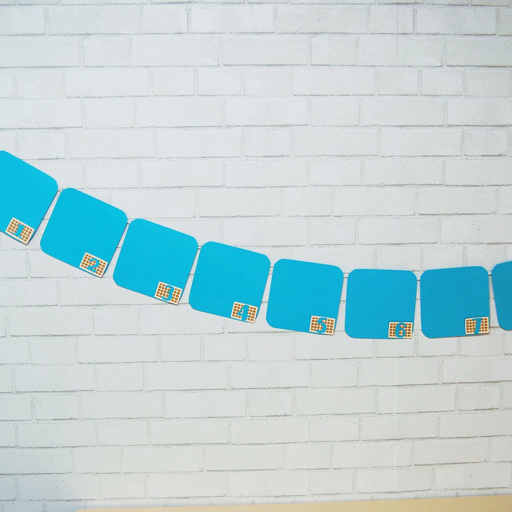 Waffle Monthly Photo Banner Waffle Birthday Photo Banner | Etsy