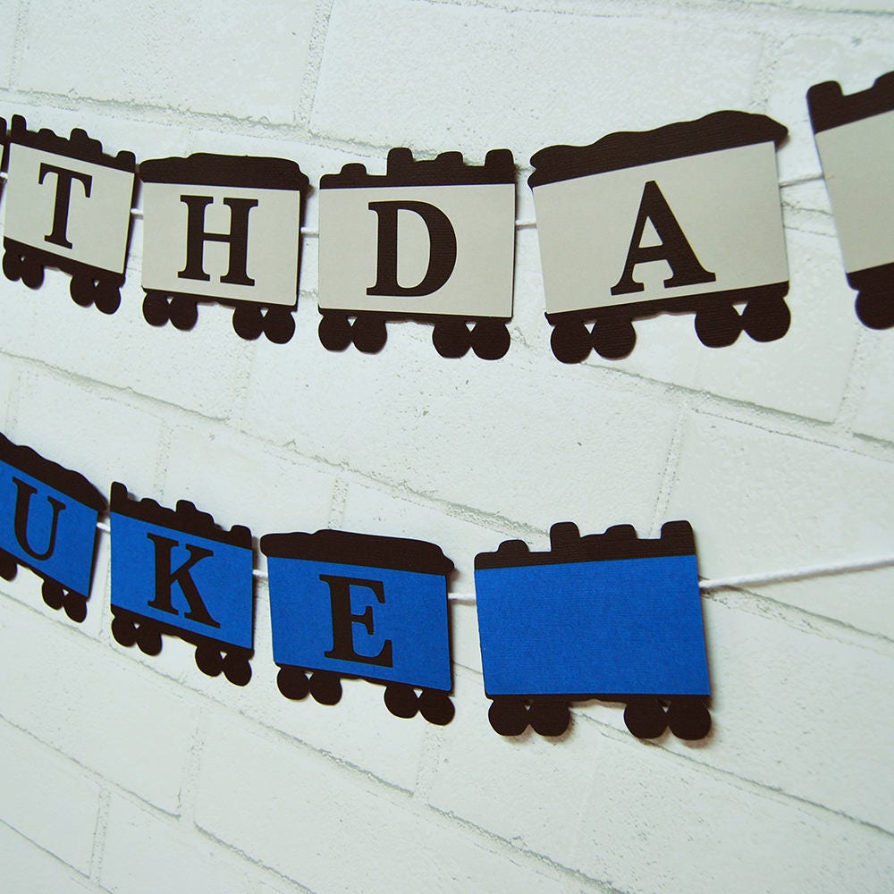 Train Birthday Banner Train Banner Train Party Decor Train - Etsy