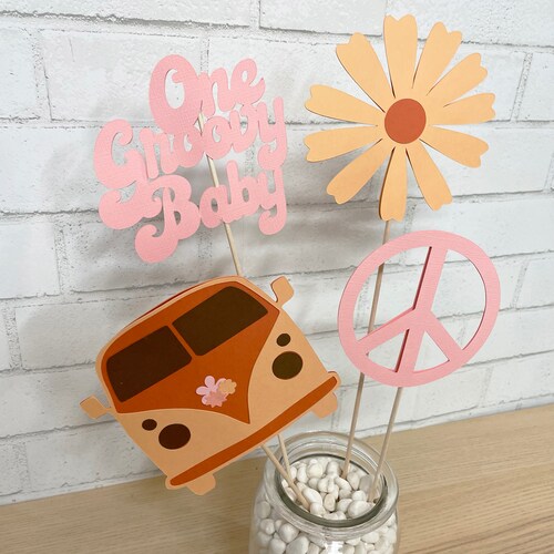 One Groovy Baby Cake Topper - Etsy