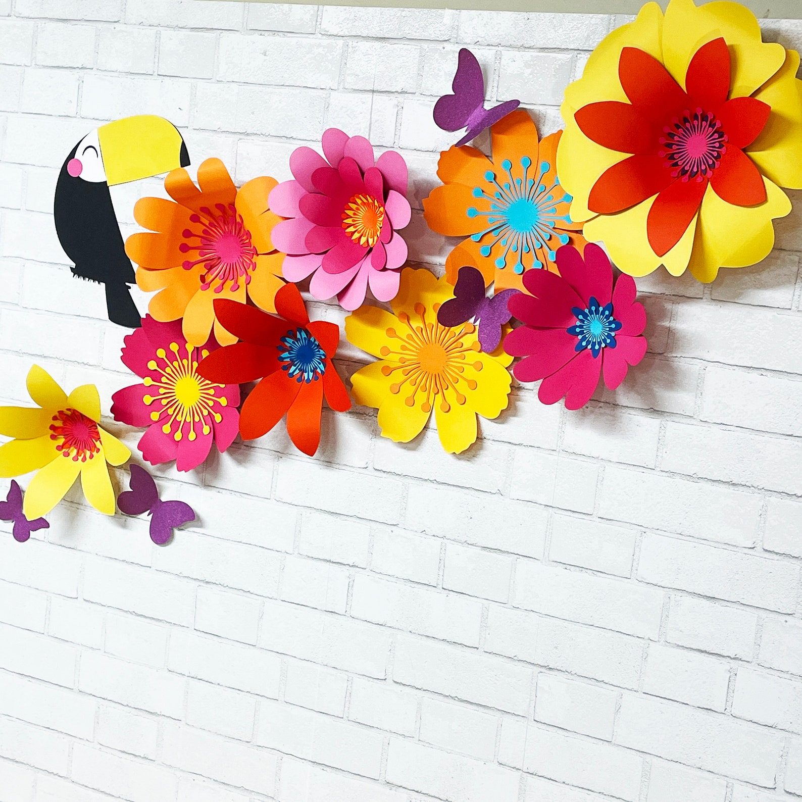 Fiesta Flower Backdrop Fiesta Flower Wall Decoration Flower - Etsy