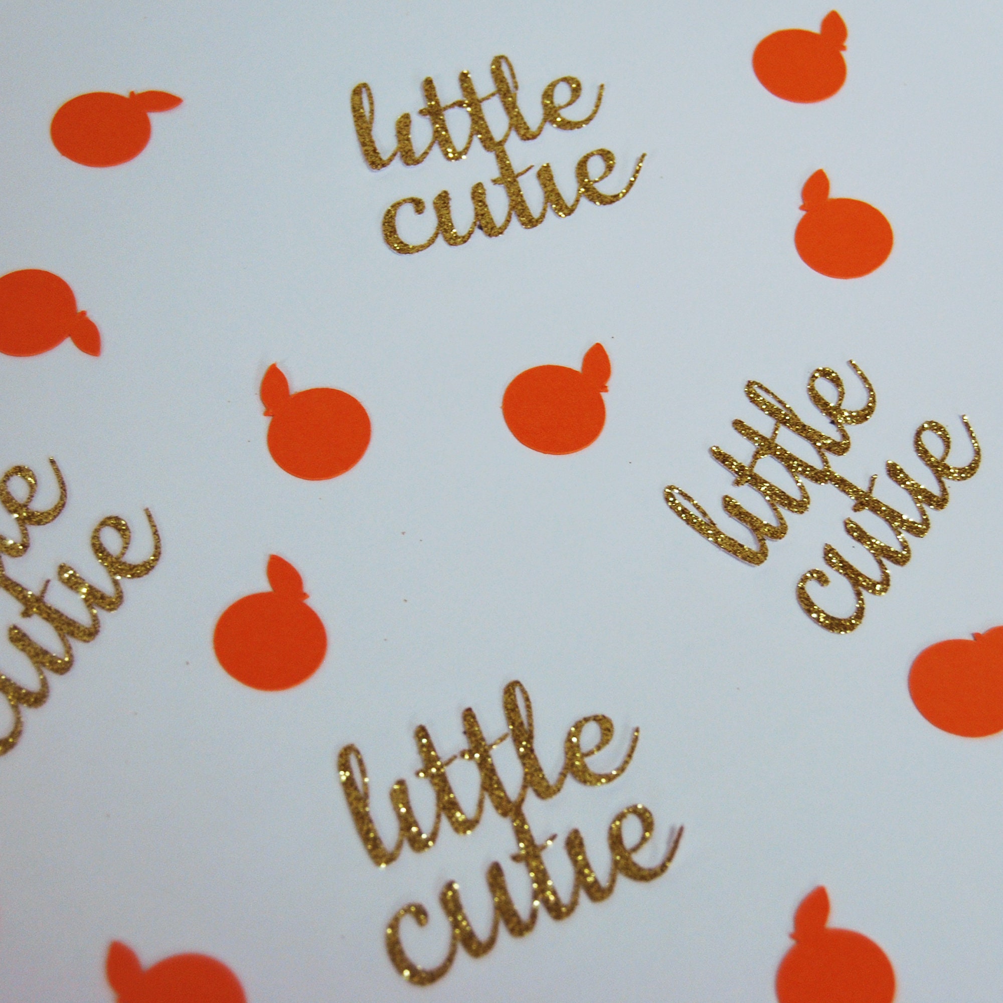 A Little Cutie is on the Way Confetti, Little Cutie Confetti ...