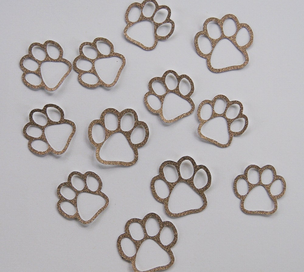 Paw Print Confetti Dog Paw Confetti Custom Parties by Partyatyourdoor ...