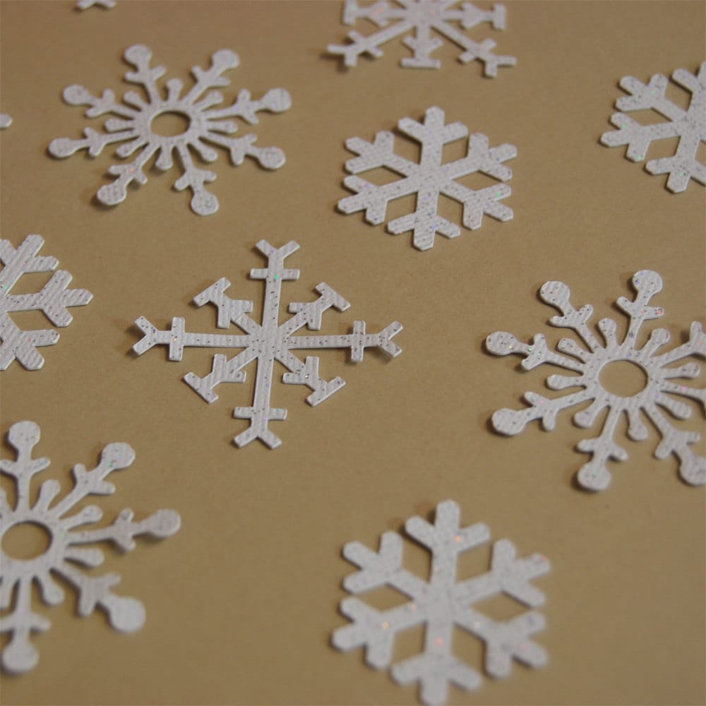 Snowflake Confetti Snowflake Table Decoration Winter | Etsy