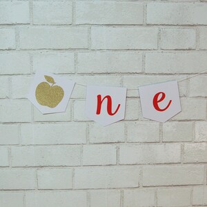 Apple High Chair Banner, Apple ONE Banner, Apple First Birthday, Apple ...