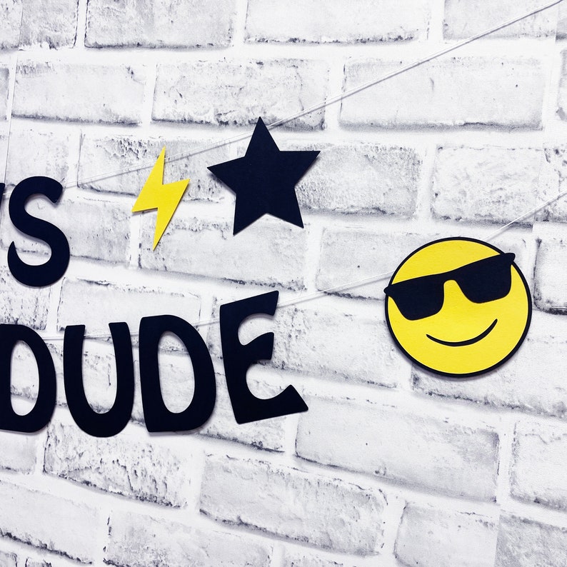One Cool Dude Birthday Party Banner, One Cool Dude Party, One Cool Dude ...