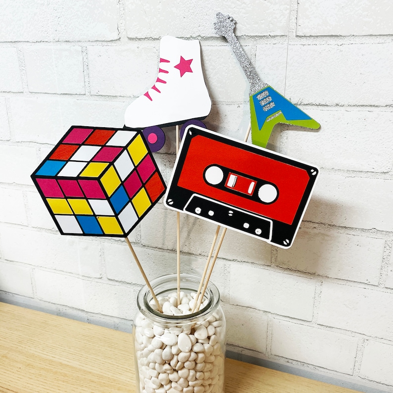80's Party Centerpiece, 80's Birthday Centerpiece, 80's Themed Party ...