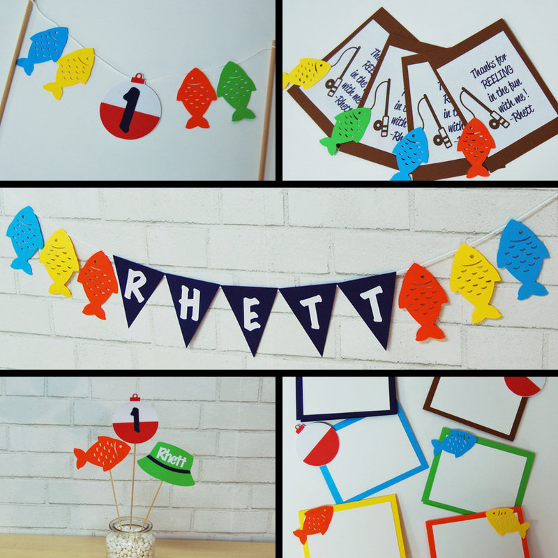 Fish Birthday Buffet Cards, Fish Themed Buffet Labels, Gone Fishing ...