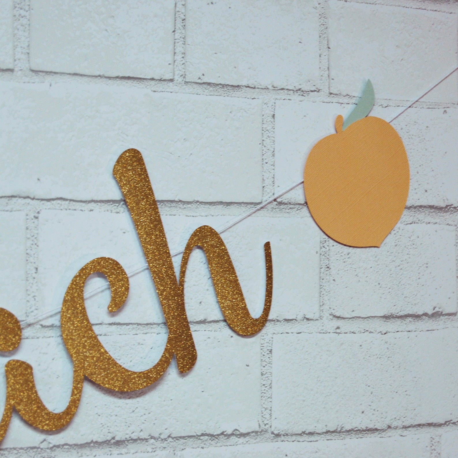 One Sweet Peach Birthday Banner, Peach First Birthday, First Birthday ...