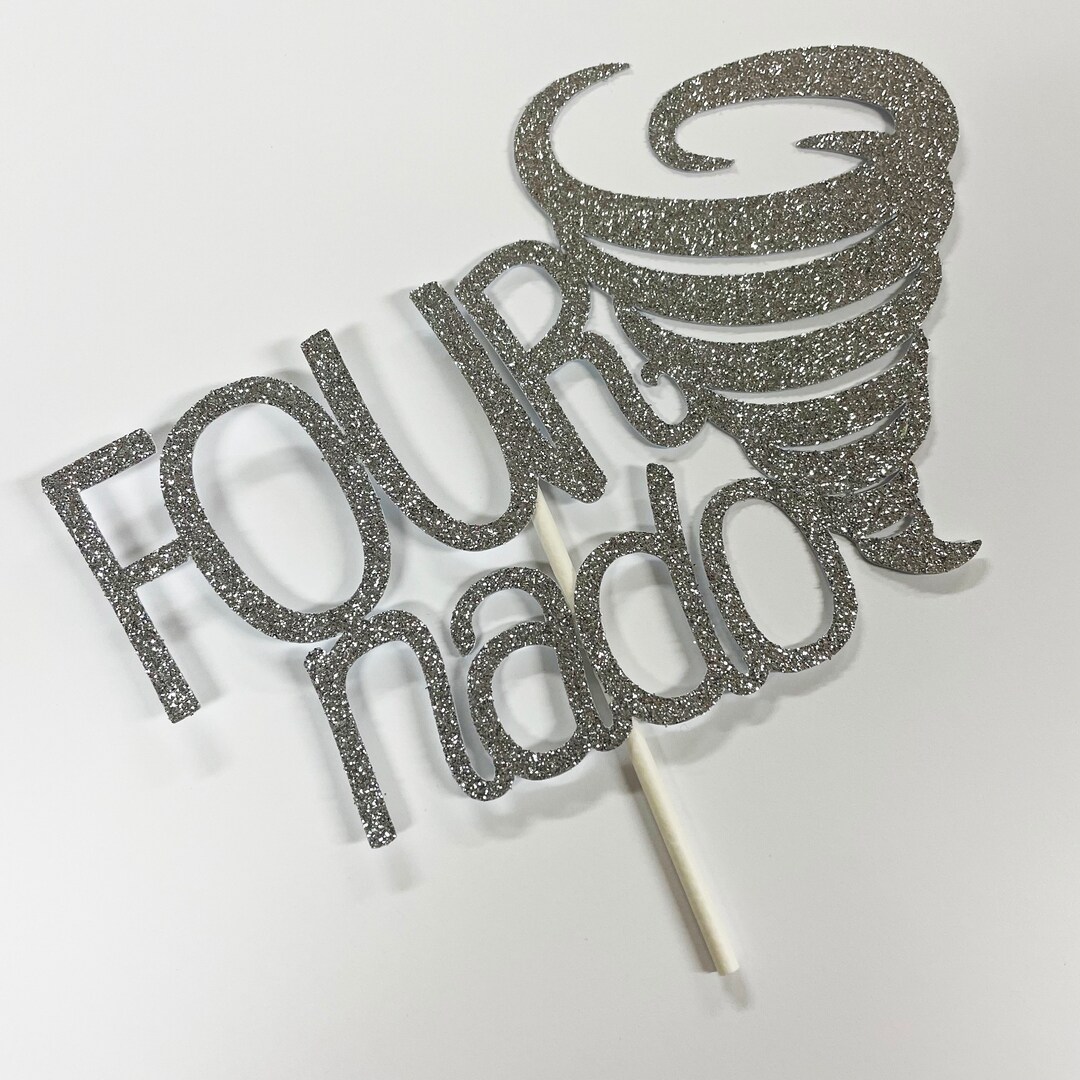 Fournado Cake Topper, Fourth Birthday Cake Topper, Fournado, Custom ...