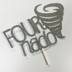 Fournado Cake Topper, Fourth Birthday Cake Topper, Fournado, Custom ...