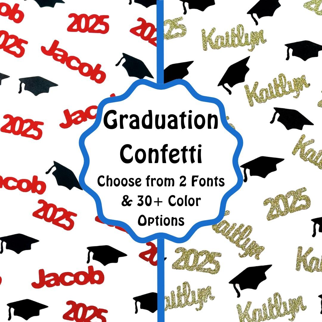 Graduation Confetti, Graduation Party Decor, Graduation Decorations ...