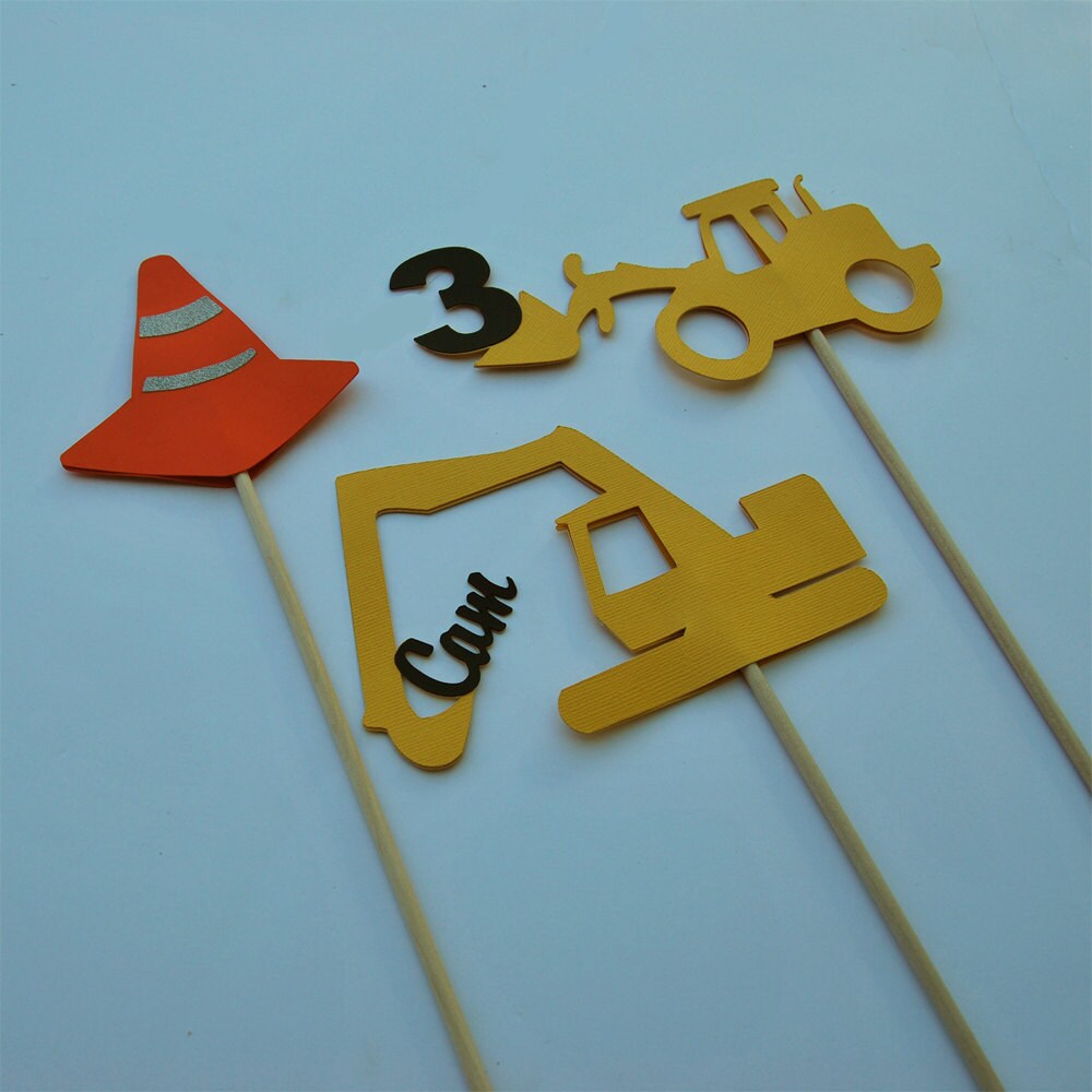 Construction Truck Centerpieces Bulldozer Centerpiece | Etsy