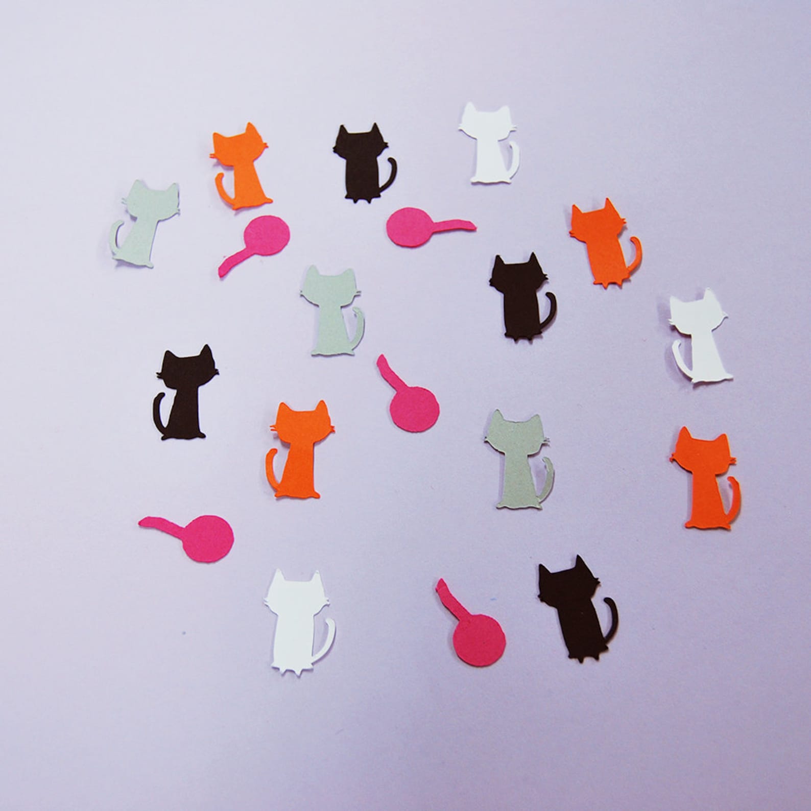 Cat Confetti Cat Party Decor Cat Party Table Decor Kitten - Etsy