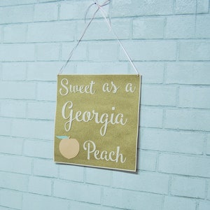 Sweet as A Georgia Peach Sign, Sweet as A Peach Birthday Decor, Sweet ...