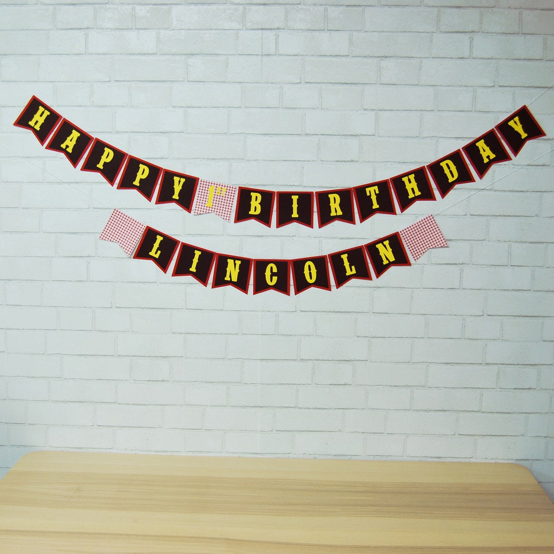 BBQ Banner, BBQ Birthday Banner, BBQ Party Decor, Barbeque Banner ...