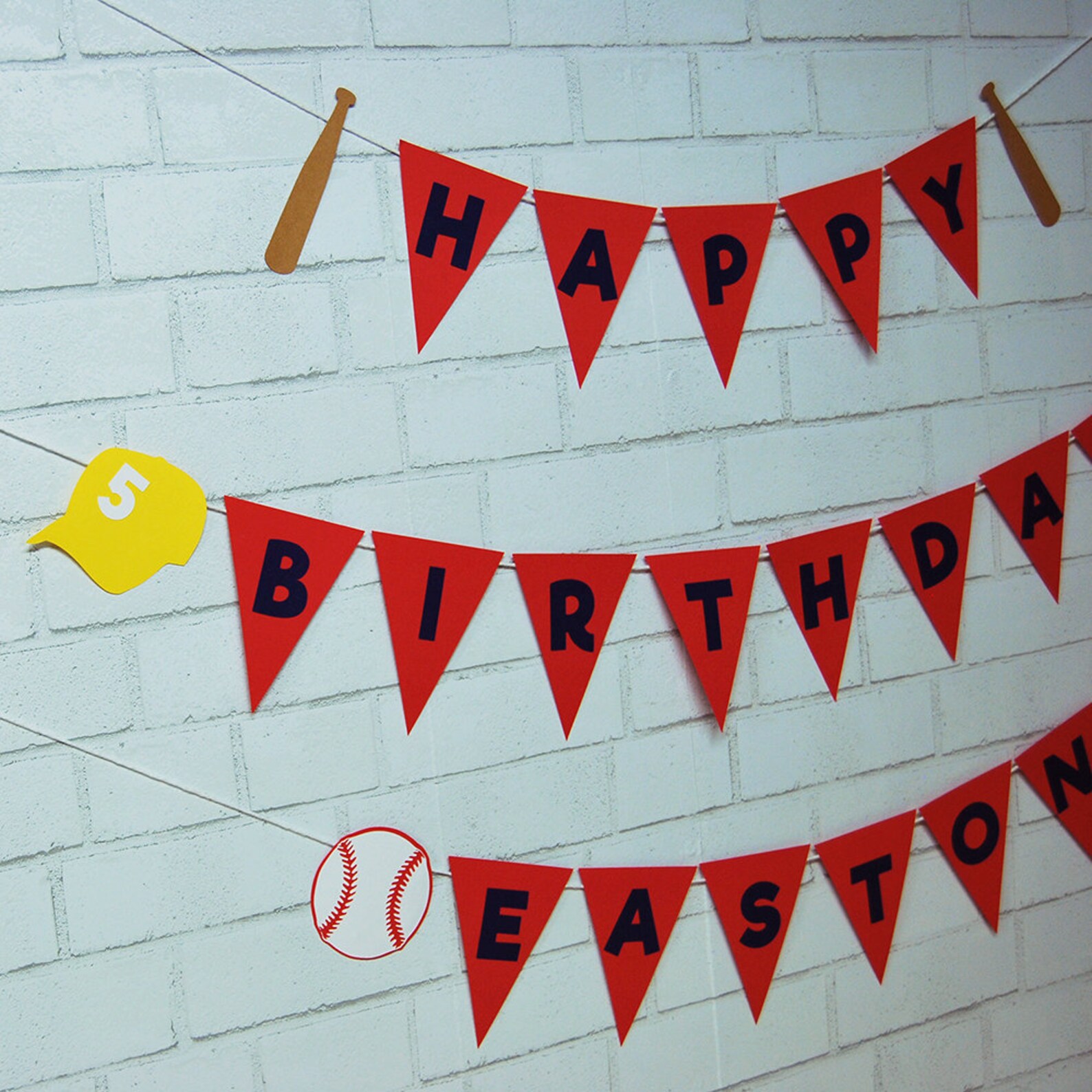 Baseball Birthday Banner Baseball Birthday Party Baseball | Etsy