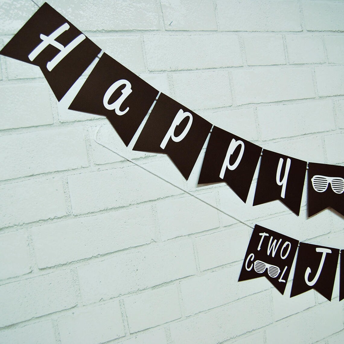 Two Cool Birthday Banner Two Cool Banner Second Birthday - Etsy