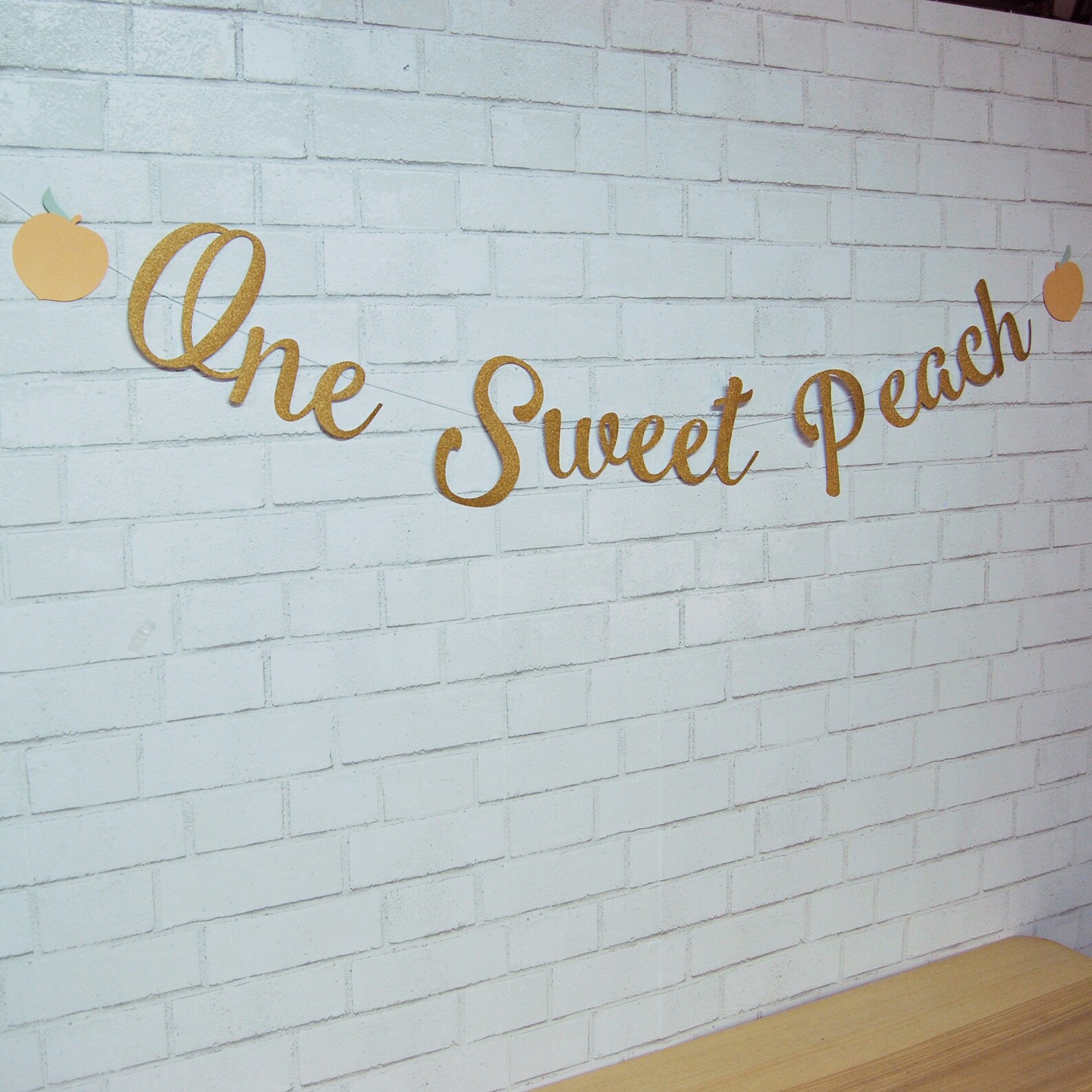 One Sweet Peach Birthday Banner, Peach First Birthday, First Birthday ...
