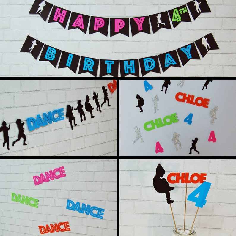 Dance Birthday Decoration Dance Party Decor Dance Wall | Etsy