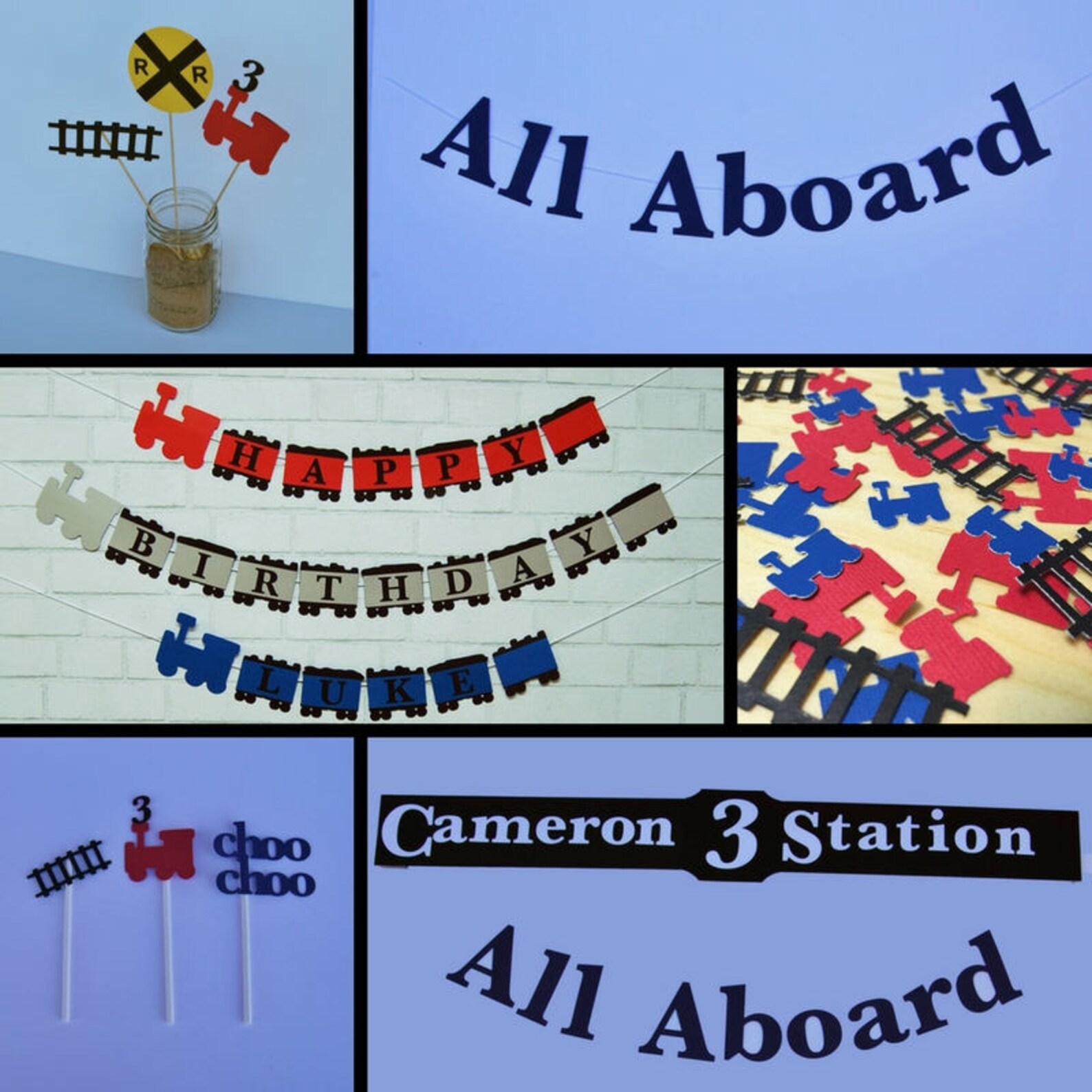 Train Birthday Banner Train Banner Train Party Decor Train - Etsy