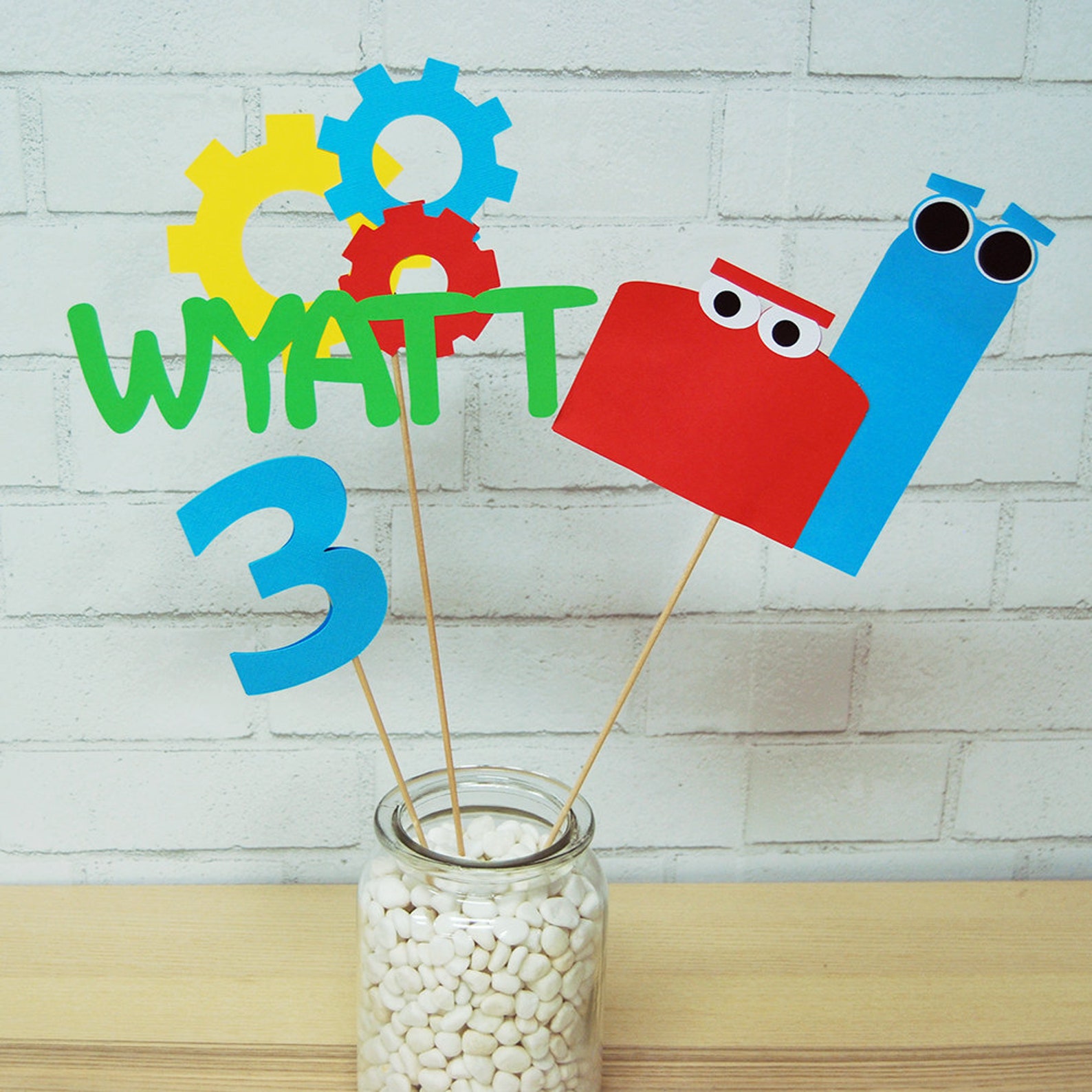 Robot Centerpiece, Robot Birthday Decor, Robot Party Decoration, Robot ...