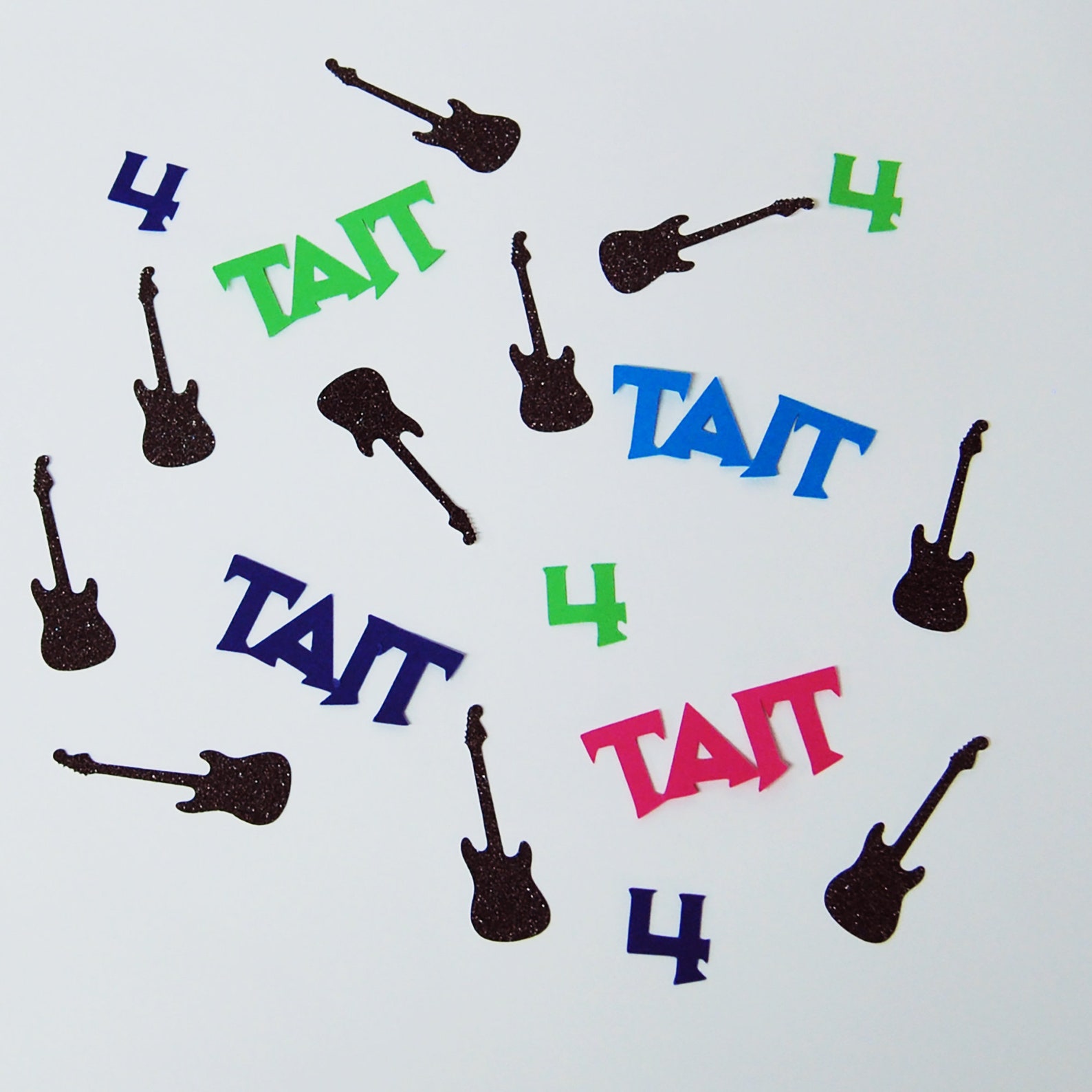 Rock and Roll Confetti, Guitar Confetti, Rock Birthday Confetti ...