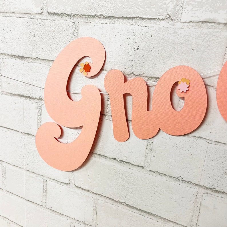 One Groovy Baby Banner, First Birthday Banner, Hippie Baby Birthday ...
