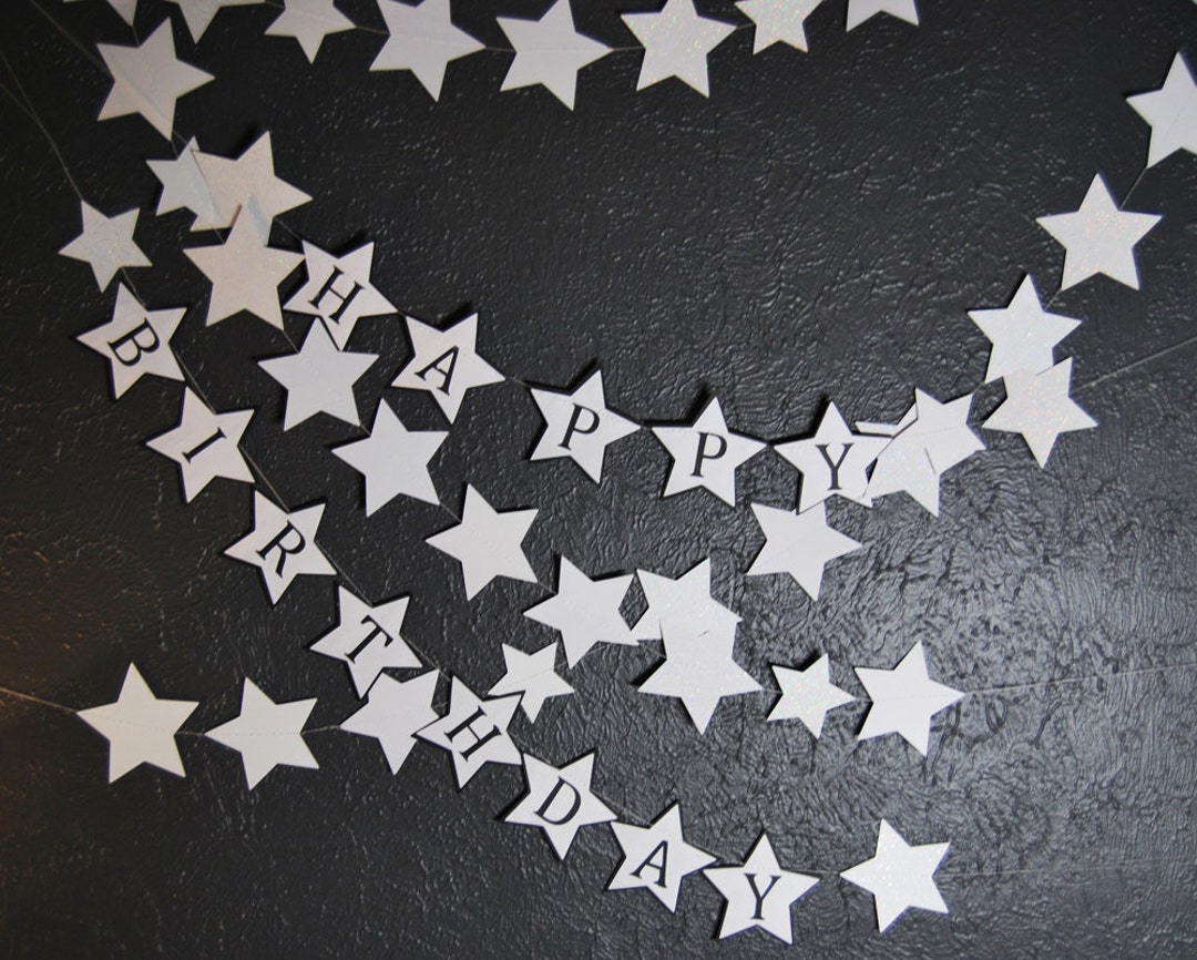 Star Birthday Banner, Star Banner, Astronaut , Outer Space, Solar ...