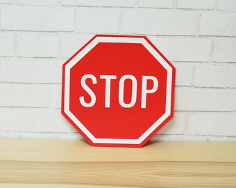 Wooden Stop Sign - Etsy