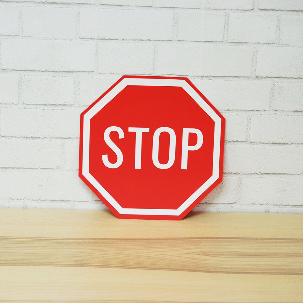 Stop Sign Race Car Party Sign Stop Sign Decoration Race Car - Etsy