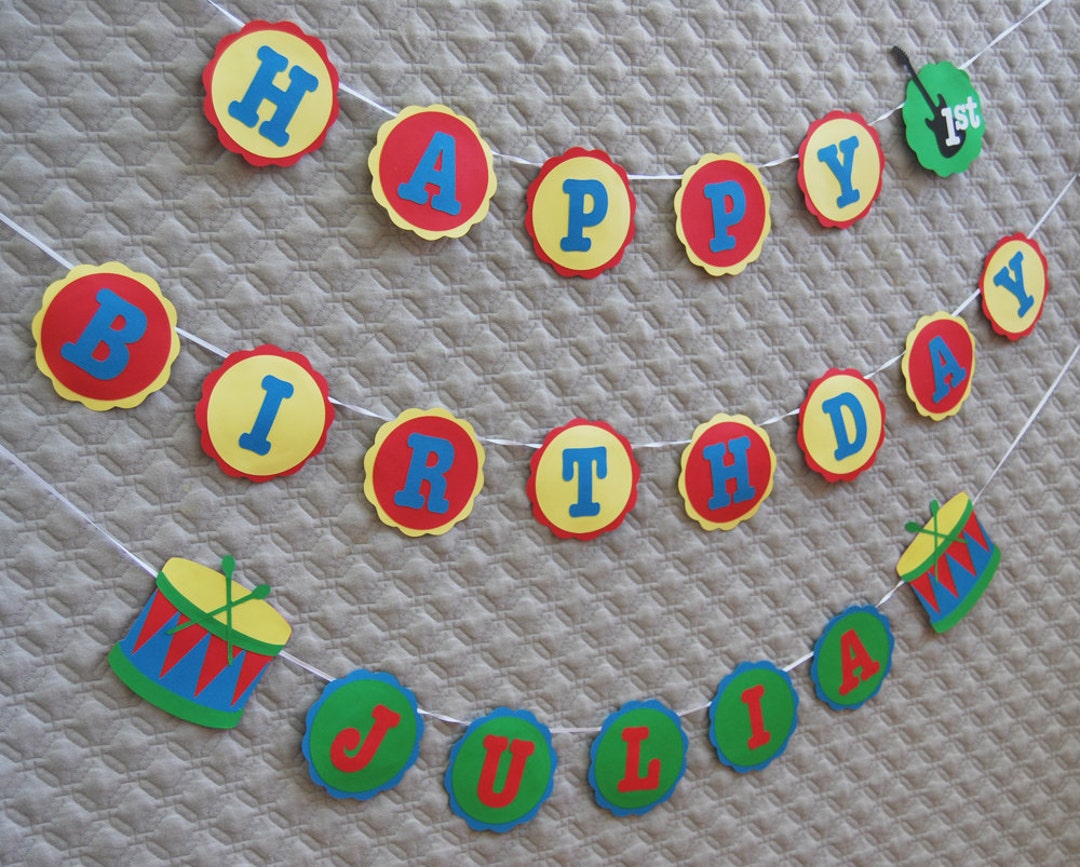 Baby Jam Custom Birthday Banner, Baby Jam Party, Musical Themed ...