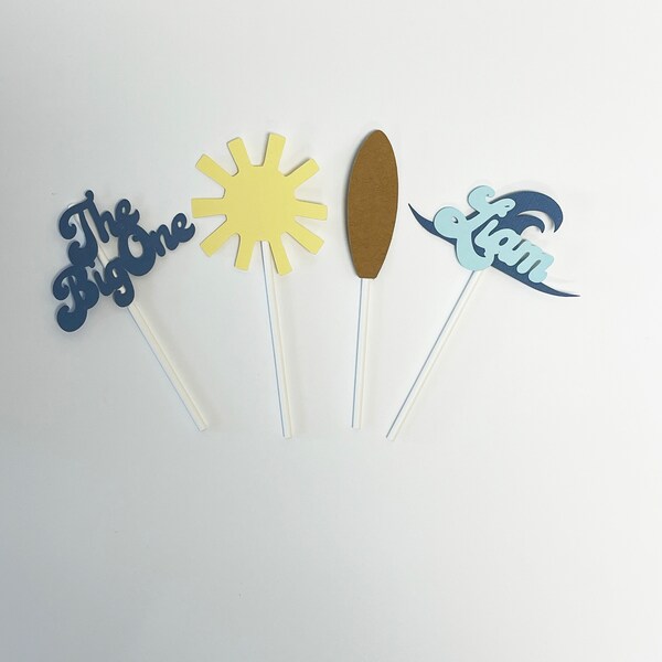 Big One Cupcake Toppers Etsy Big One Cupcake Toppers Etsy