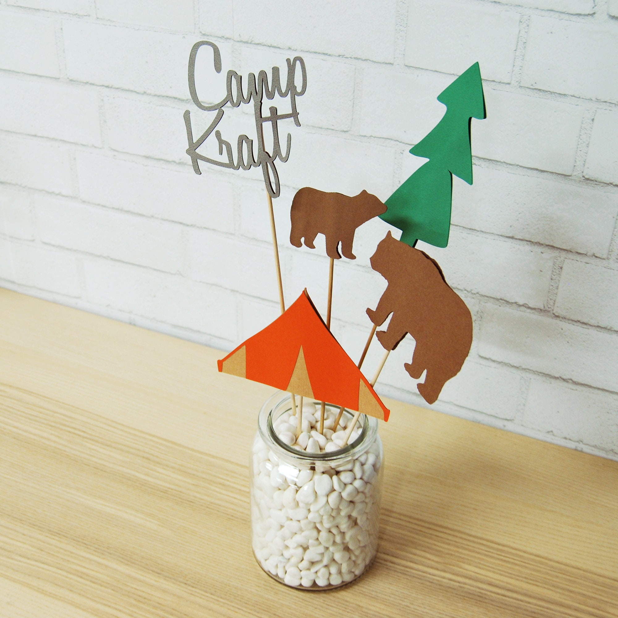 Camping Centerpiece, Camp Birthday Centerpiece, Camp Baby Shower ...