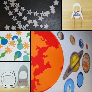 Planets, Solar System, Outer Space, Wall Decorations, Birthday Party ...