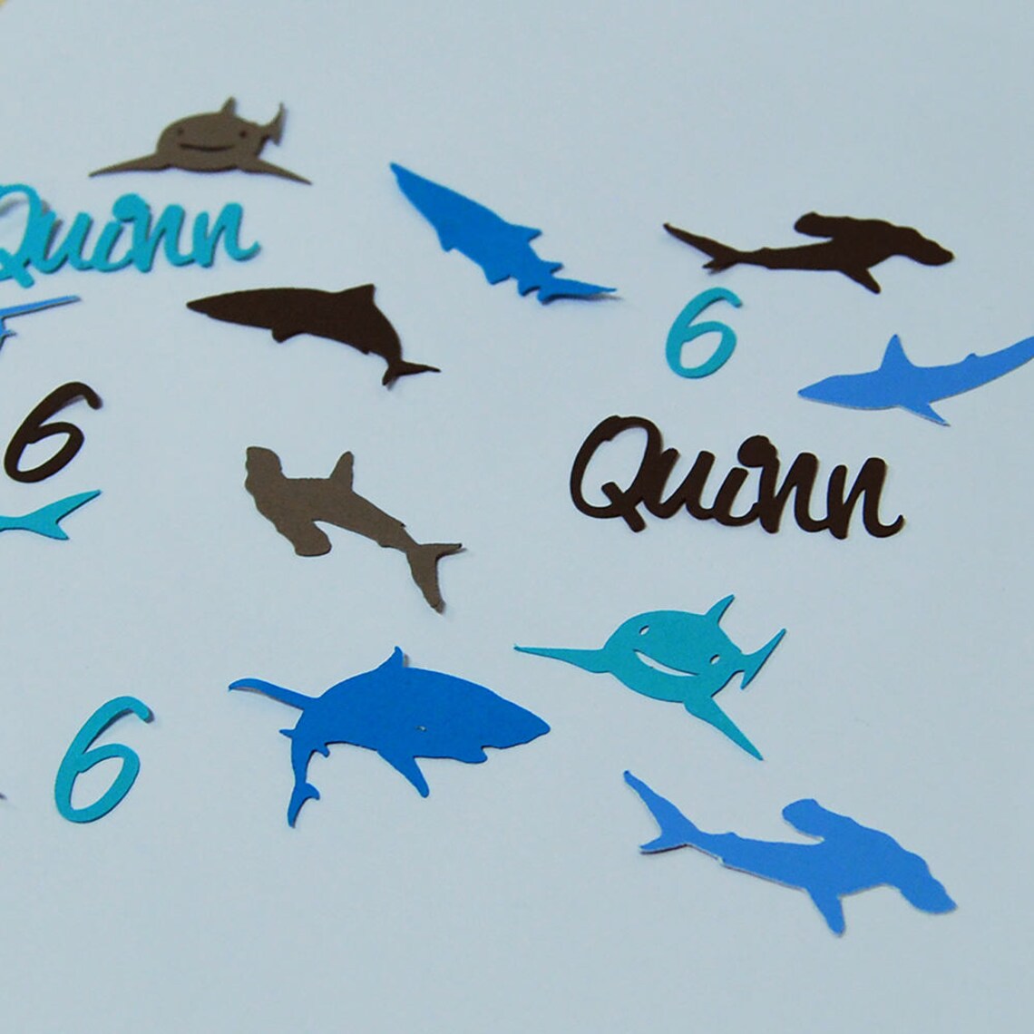 Shark Confetti Shark Party Confetti Shark Birthday Decor - Etsy