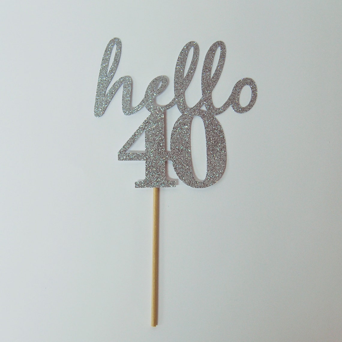 Hello 40 Cake Topper 40th Birthday Cake Topper Hello 40 - Etsy