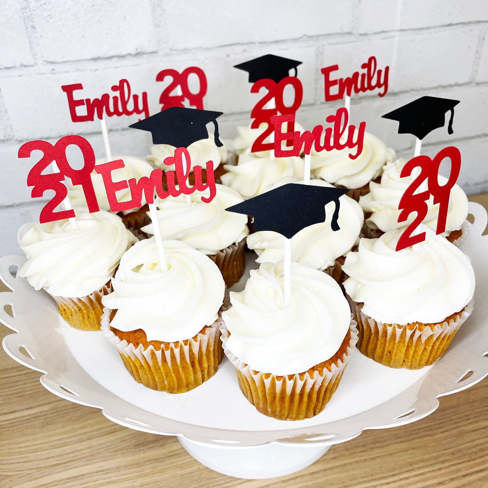 Graduation Cupcake Toppers Graduation Decorations Graduation | Etsy