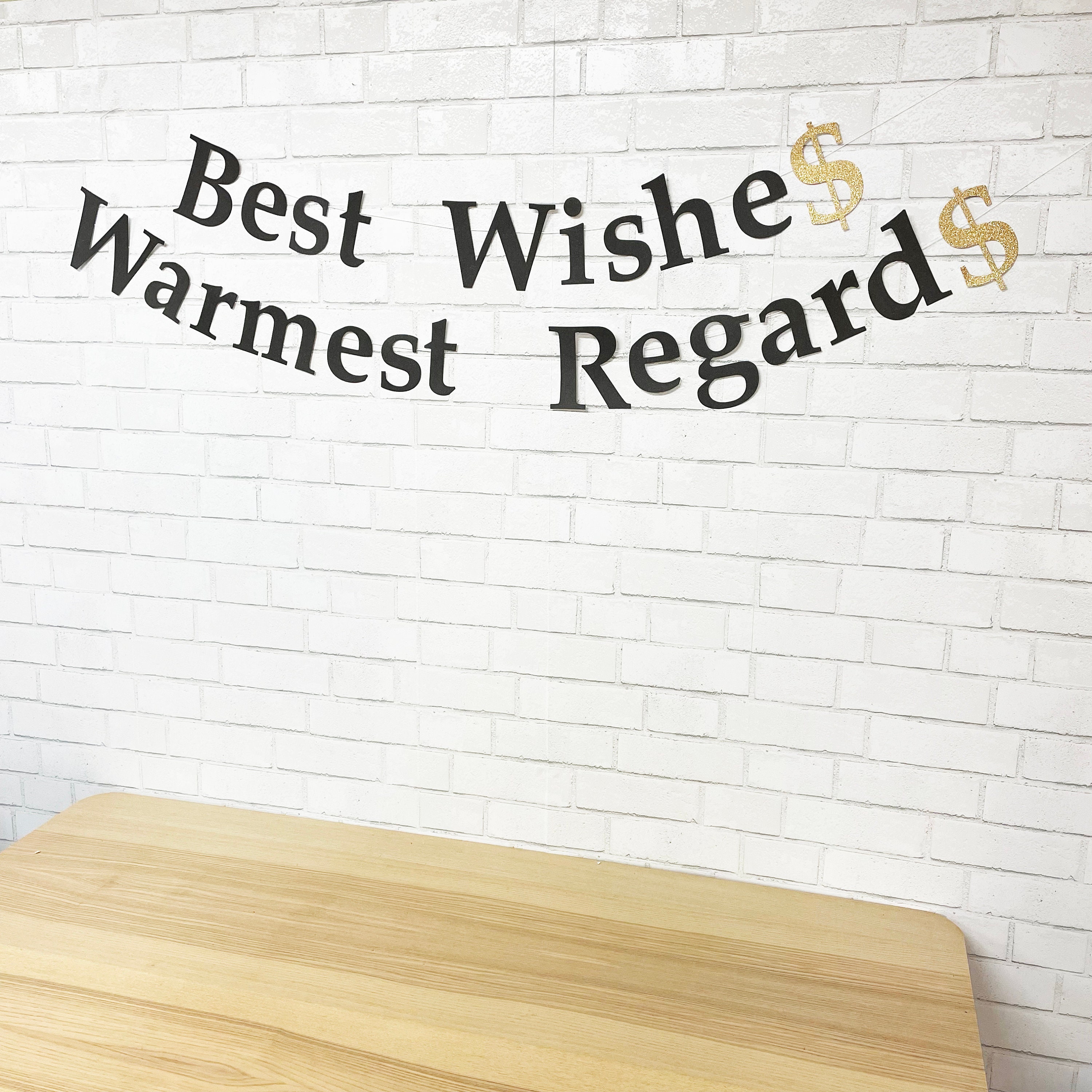 Best Wishes Warmest Regards Banner Best Wishes Warmest - Etsy