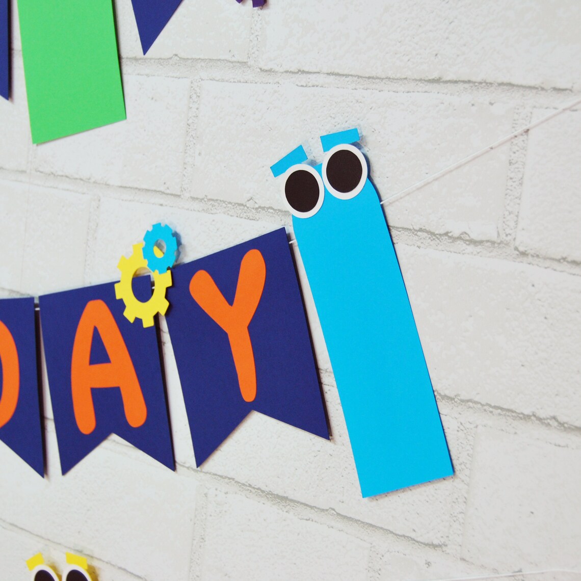 Robot Birthday Banner Robot Party Decor Robot Birthday | Etsy