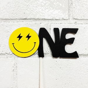 One Happy Dude Cake Topper, One Happy Dude Birthday Cake Topper, One ...