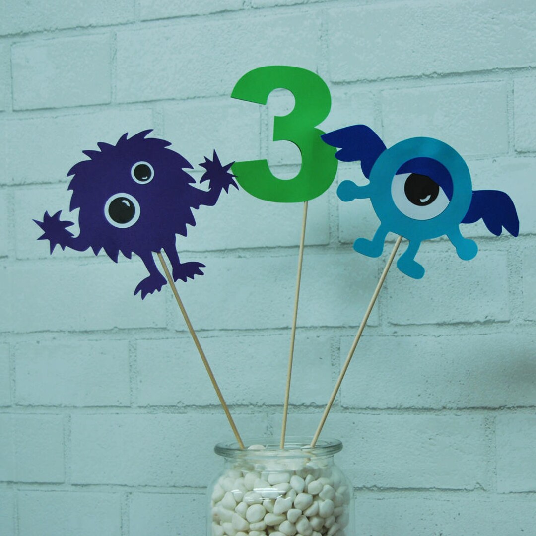 Monster Party Centerpiece, Monster Birthday Centerpiece, Monster Party ...