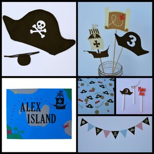 Pirate Birthday Banner, Pirate Pennant Banner, Pirate Party Banner ...