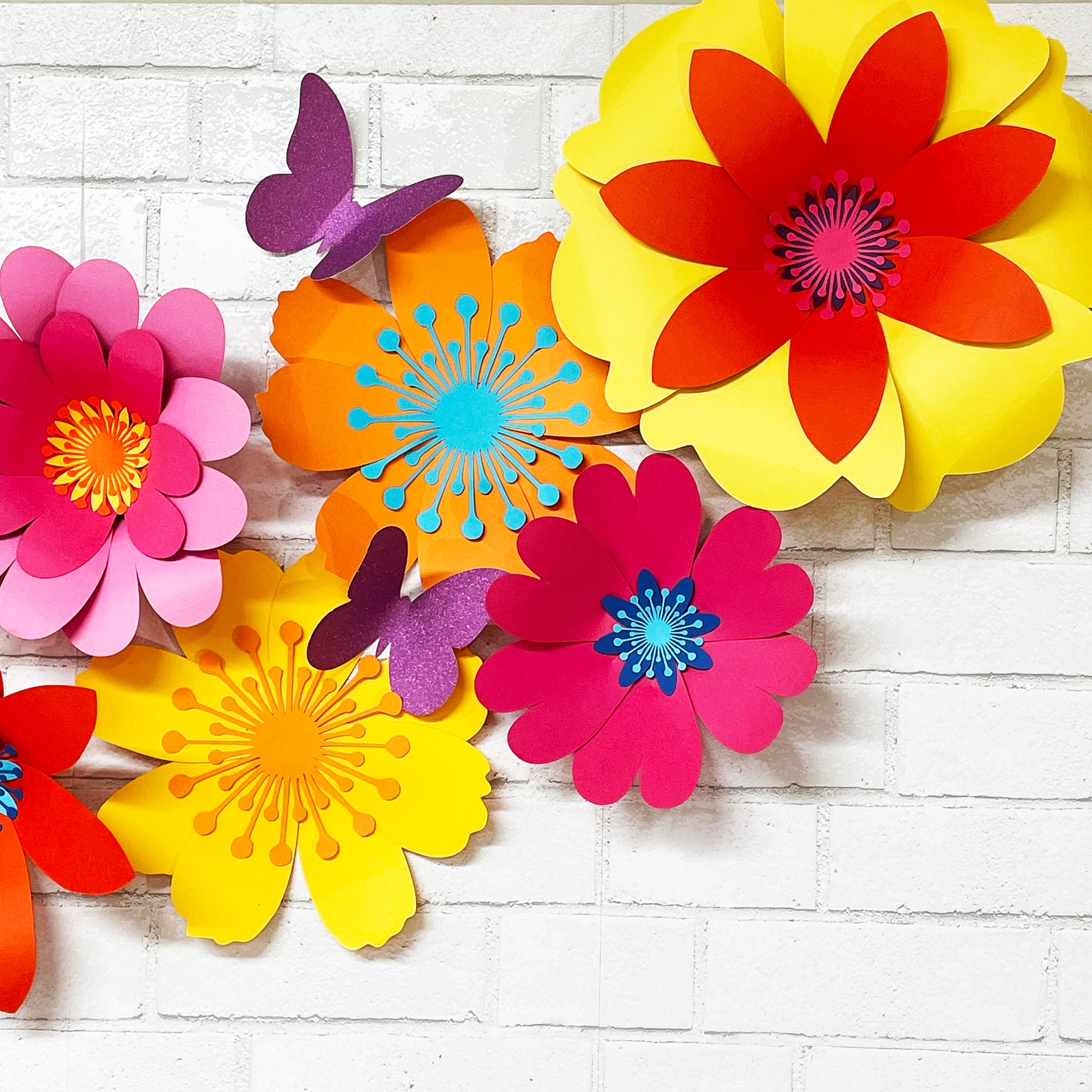 Fiesta Flower Backdrop Fiesta Flower Wall Decoration Flower - Etsy