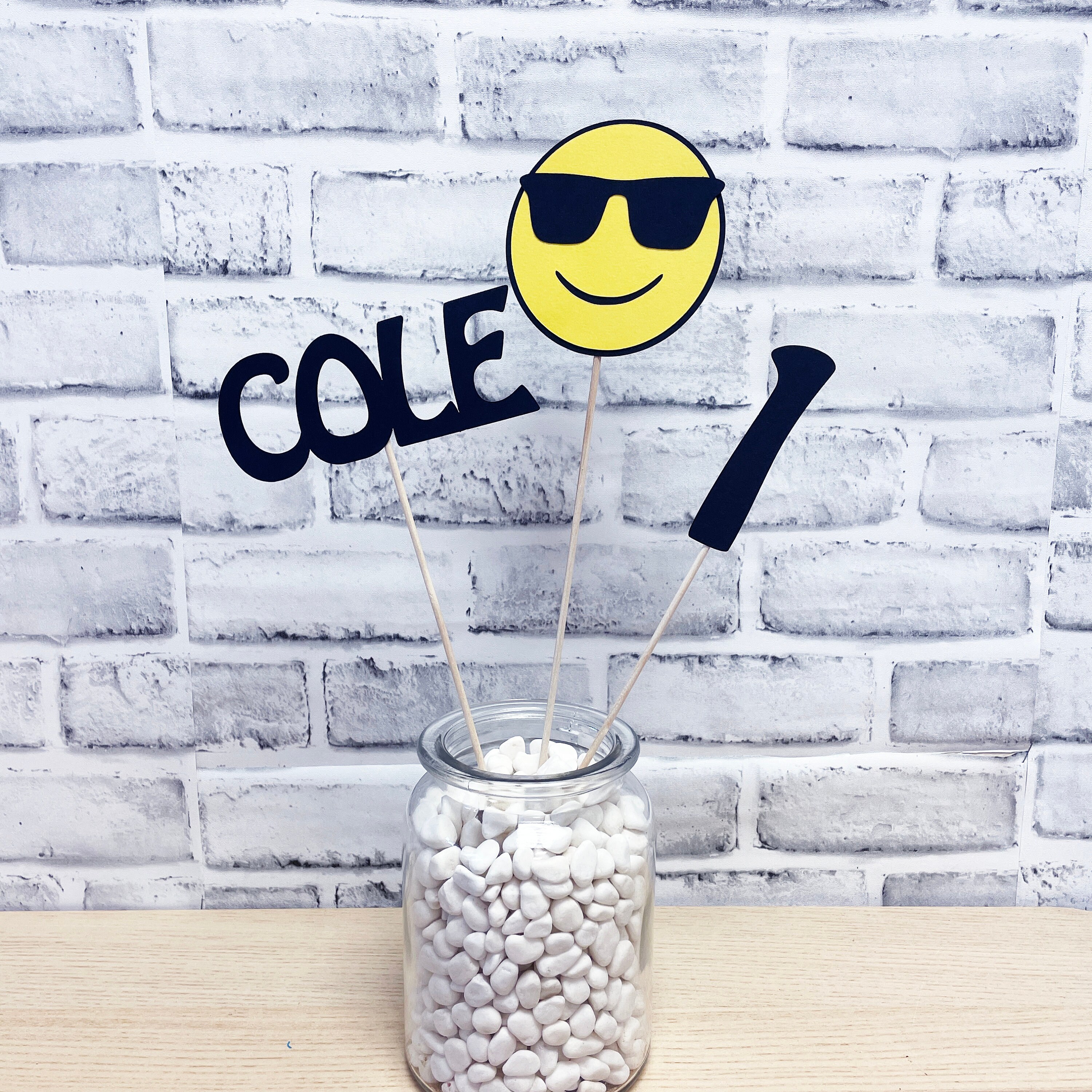 One Cool Dude Birthday Centerpiece, One Cool Dude Table Decoration, One ...