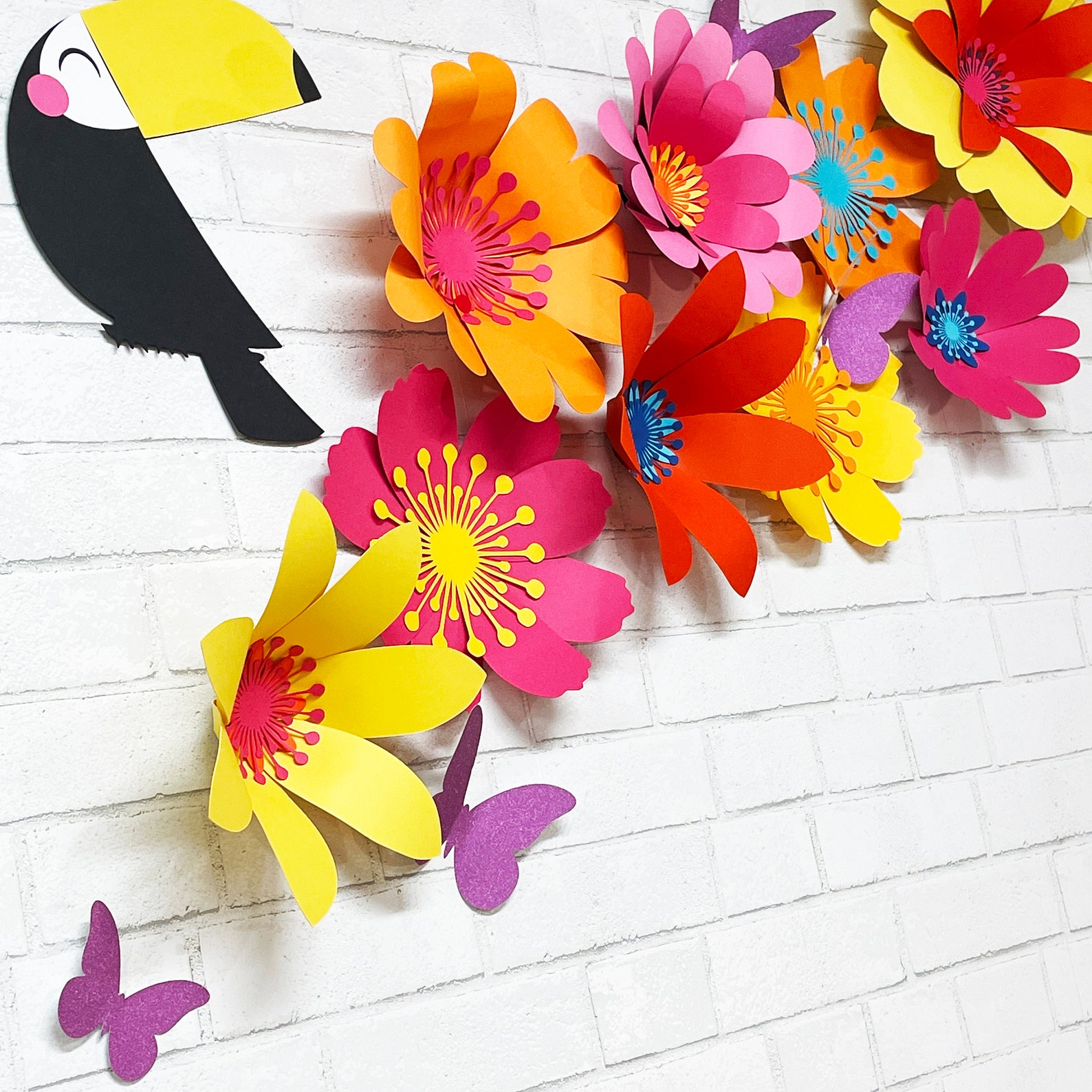 Fiesta Flower Backdrop Fiesta Flower Wall Decoration Flower - Etsy